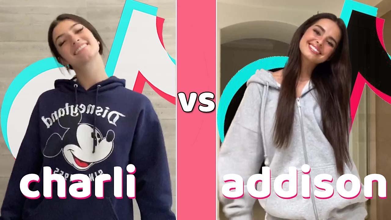 Charli D'amelio VS Addison Rae TikTok Compilation - YouTube