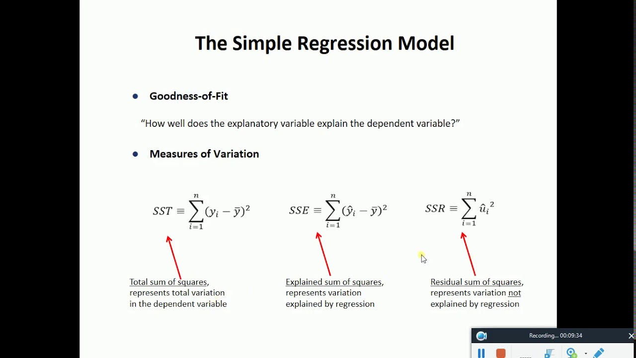Introduction To Econometrics Lecture 11 Simple Regression Model