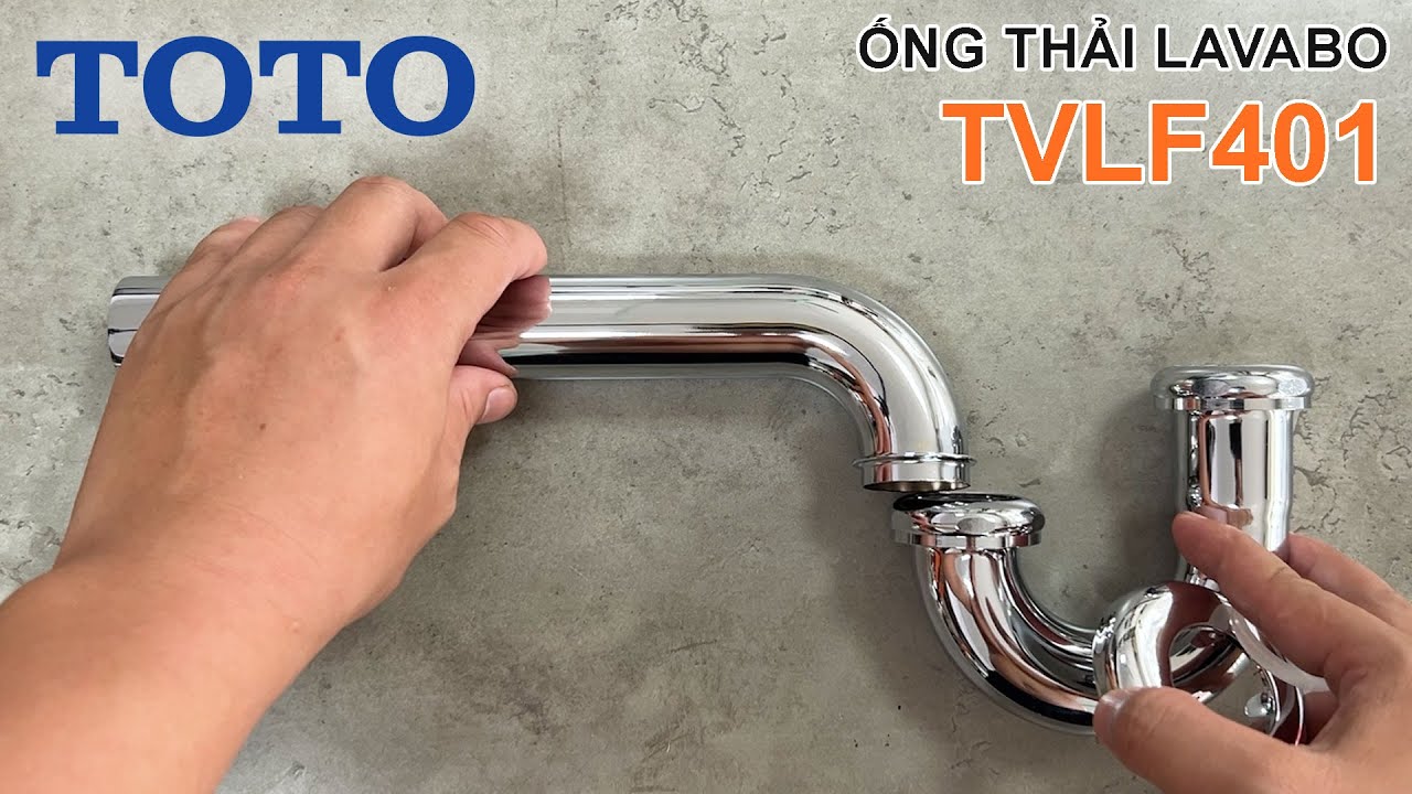 TOTO TVLF401 - Mở hộp Xi phông chậu rửa mặt Co chữ p inox - VUATHIETBI ...