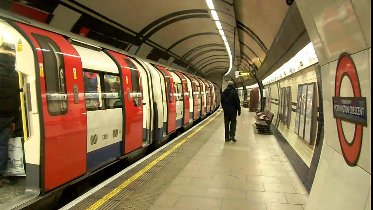 Northern Line 1995TS 51701 at Mornington Crescent - YouTube