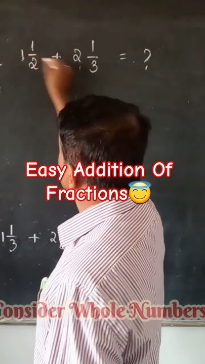 "💞Add Fractions in 15 Seconds! Super Easy Trick!😲"#shorts #MathShorts #FractionAddition # ...