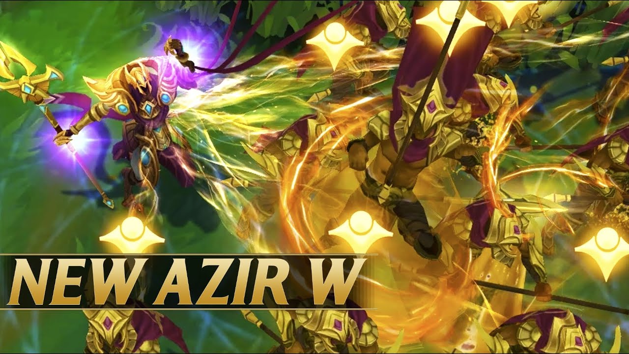 AZIR NEW W EFFECT - League of Legends - YouTube