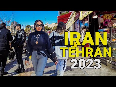 IRAN Today walking street tour in tehran city 2023 vlog ایران