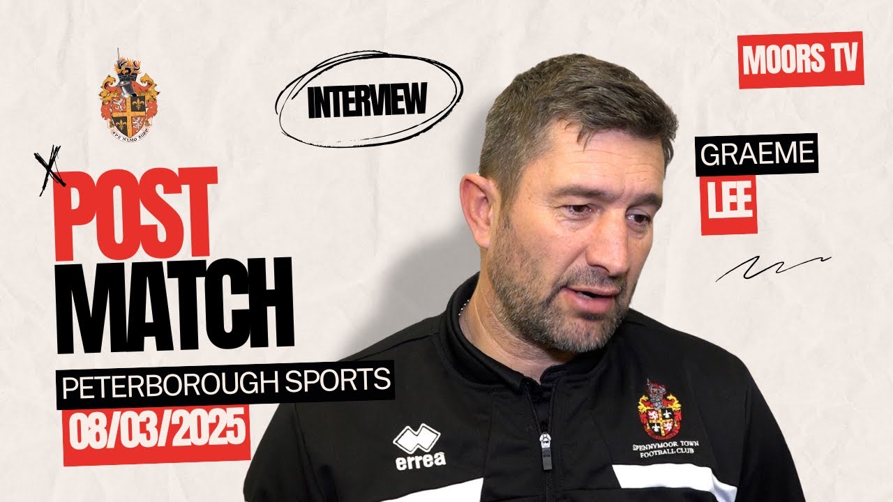 Post Match | Graeme Lee | Peterborough Sports (H) - YouTube