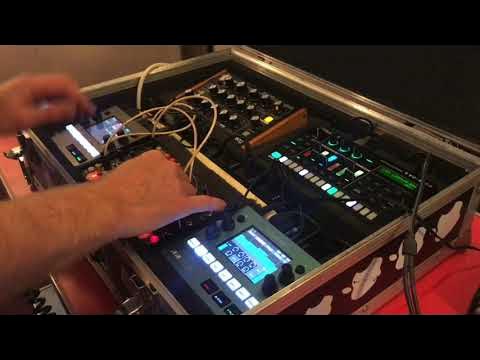 Live Techno Jam #5 - Roland TR6S - Quadrantid Swarm - Moog Minitaur - 1010 BlackBox + BlueBox ...
