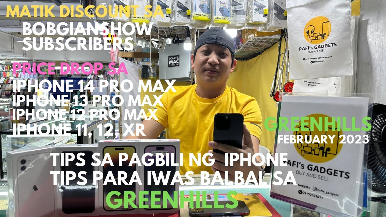 TIPS SA PAGBILI NG IPHONE SA GREENHILLS! PRICE DROP SA IPHONE 14 PRO ...