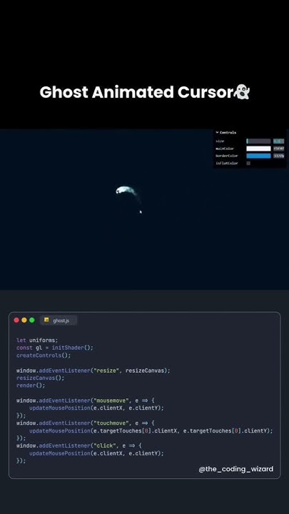 Ghost Cursor 👻 #coding #programmer #programming #trend #trending #trendingshorts #java # ...