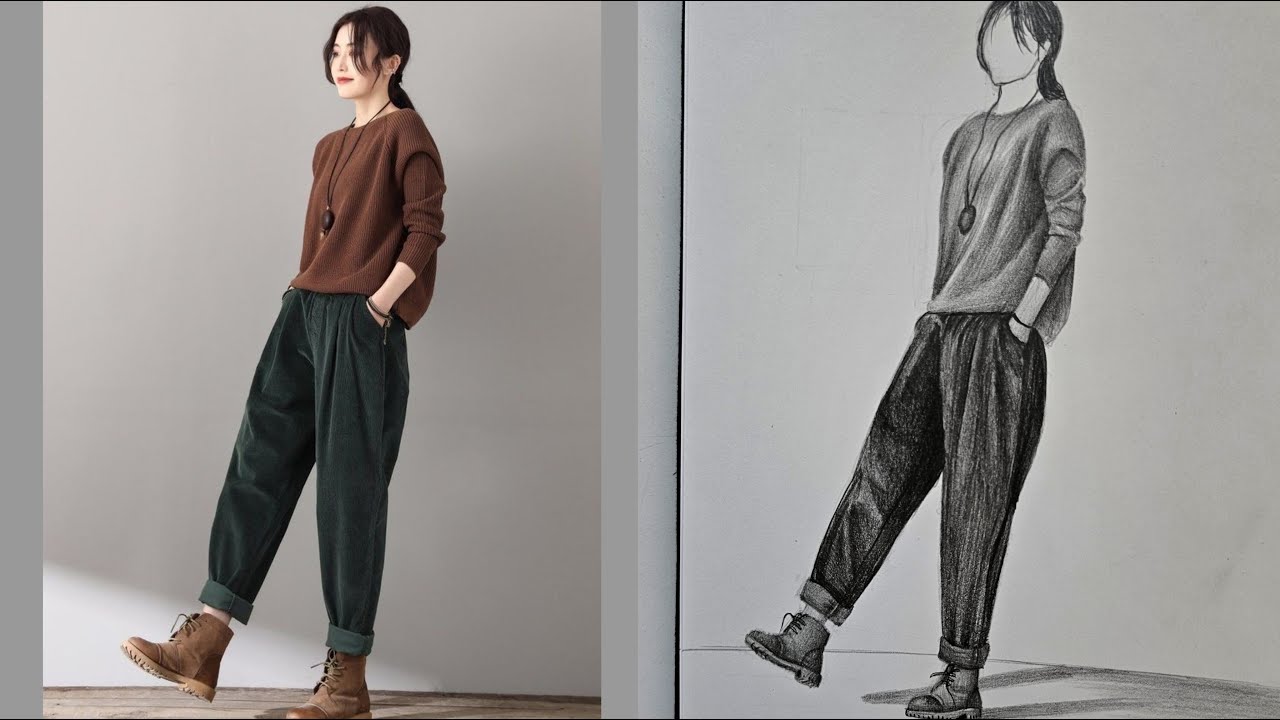 Step-by-step anatomy drawing tutorial - YouTube