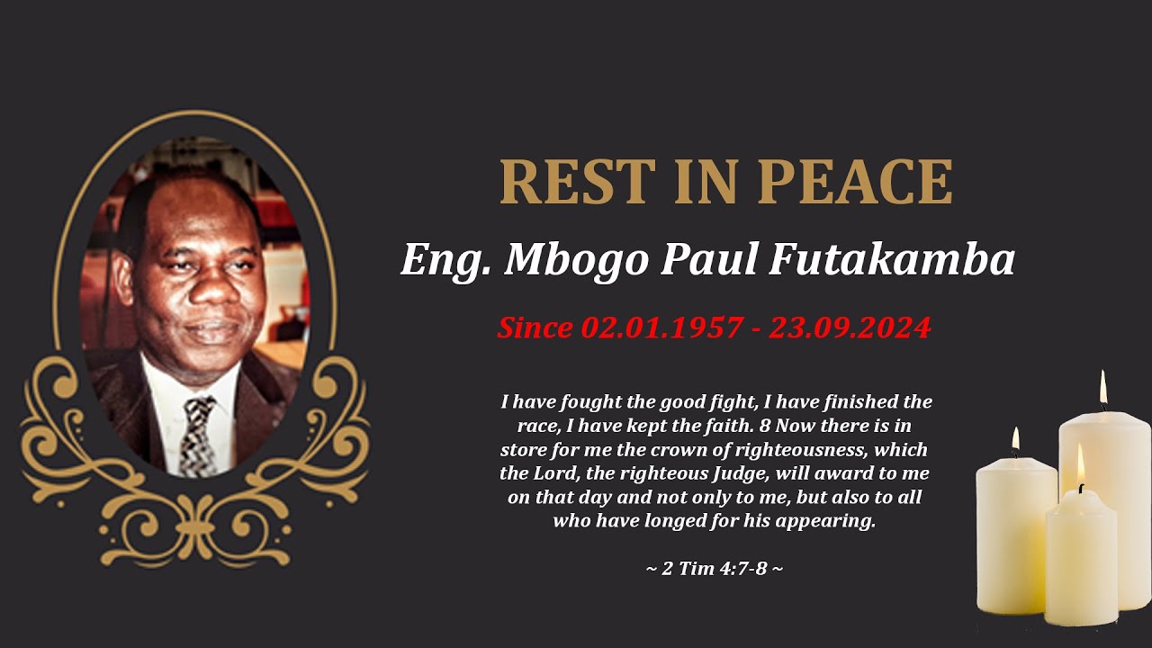 🔴LIVE: MSAFARA WA MSIBA WA ENG. MBOGO PAUL FUTAKAMBA KUELEKEA KANISANI ...