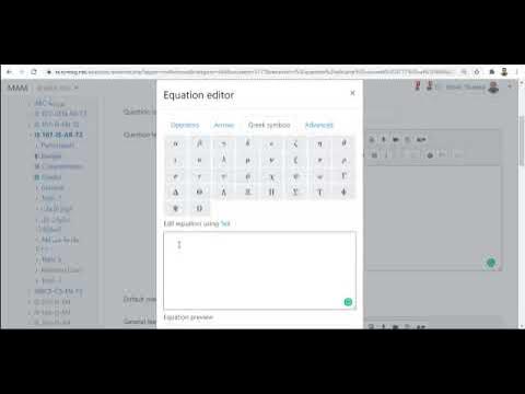 How to write Mathematics equation on Moodle - YouTube