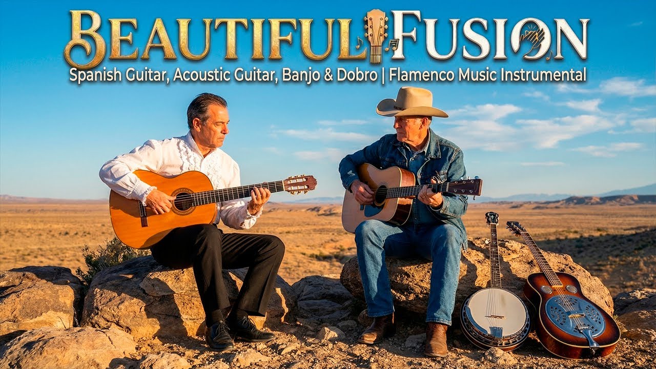 🎶 Flamenco & Country Fusion: Spanish & Acoustic Guitar, Banjo & Dobro ...