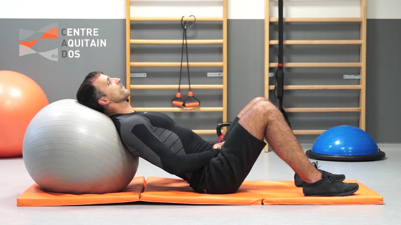 Renforcement proprioceptif extenseurs du rachis - YouTube