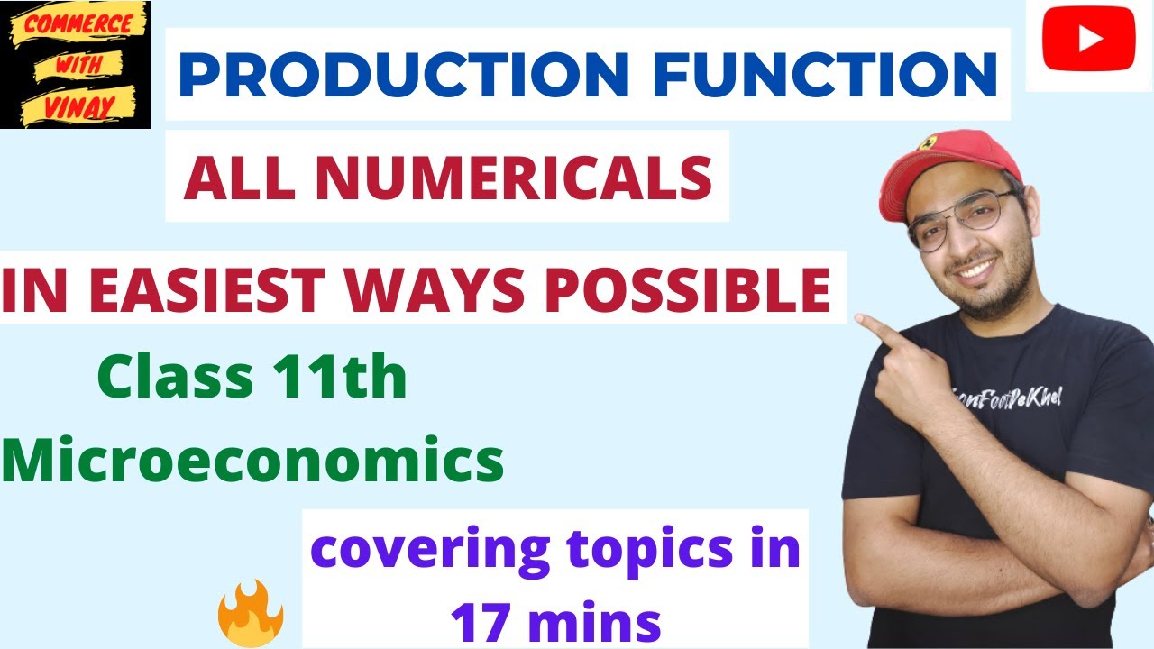 Production Function (ALL NUMERICAL), Microeconomics, Class-11 - YouTube