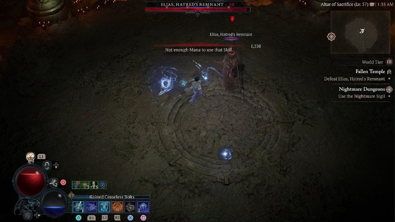 Diablo 4 Lvl 57 Solo Sorc vs. Lvl 70 Capstone Boss - YouTube