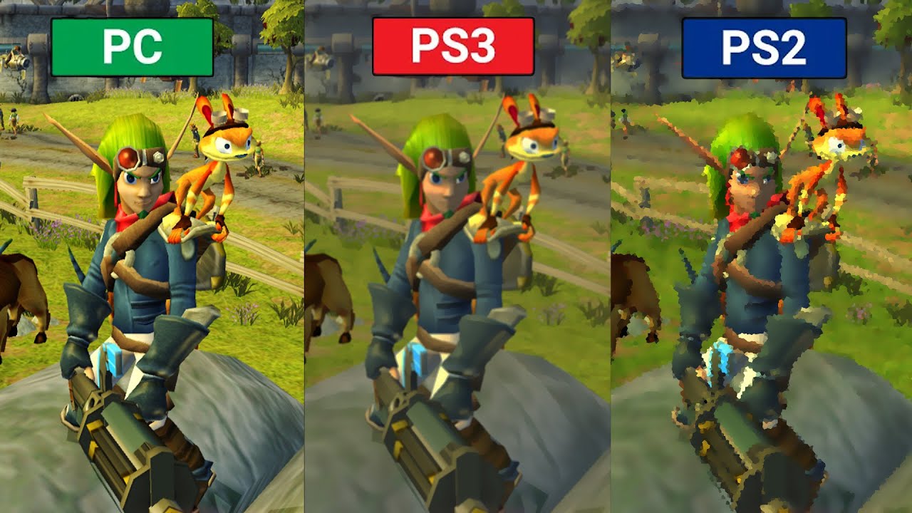 Jak II - PS2 vs PS3 vs PC Graphics Comparison - YouTube
