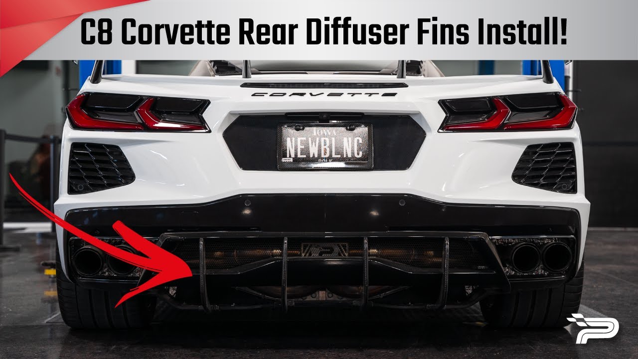 C8 Corvette Rear Diffuser Fins Install! - Paragon Performance - YouTube