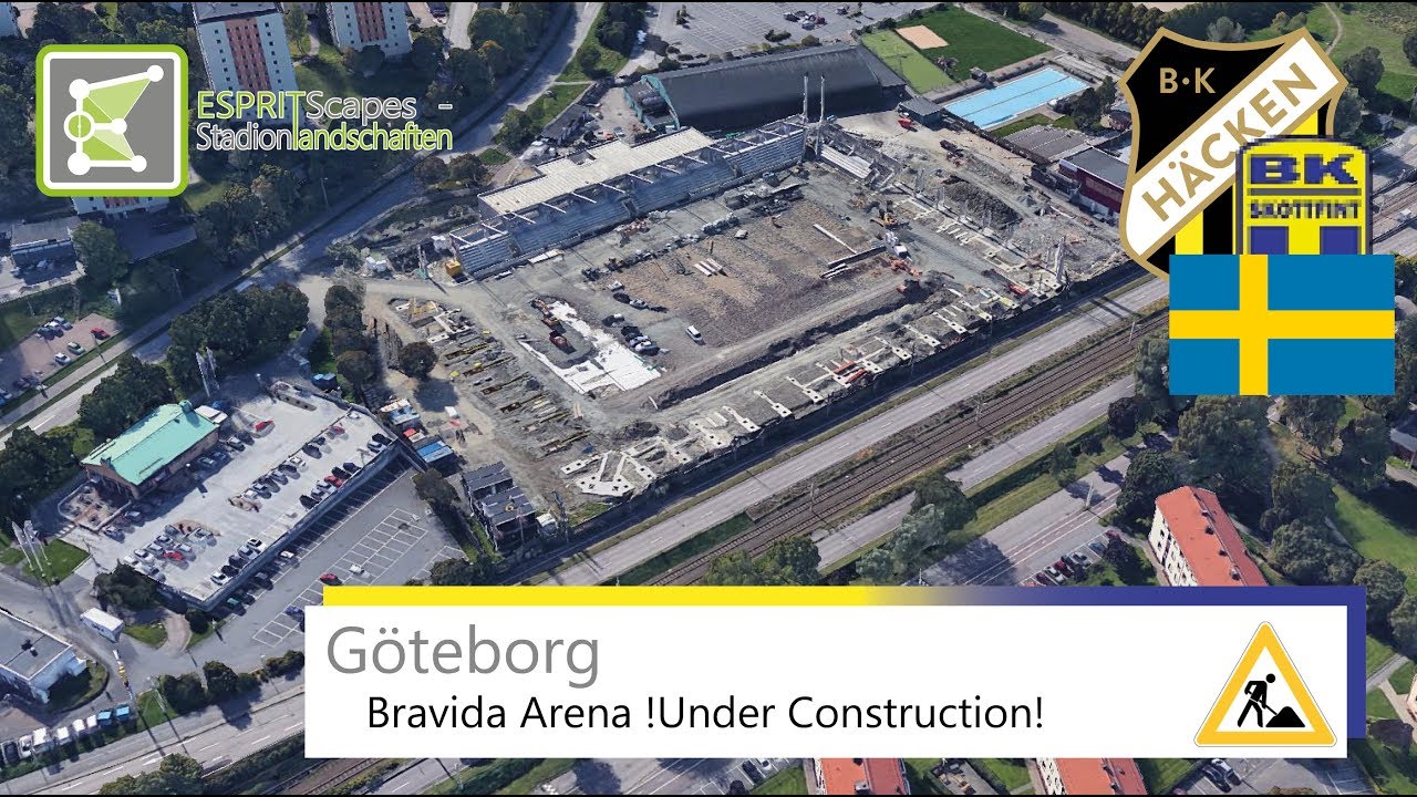 Bravida Arena !Under Construction! BK Häcken 2015 - YouTube