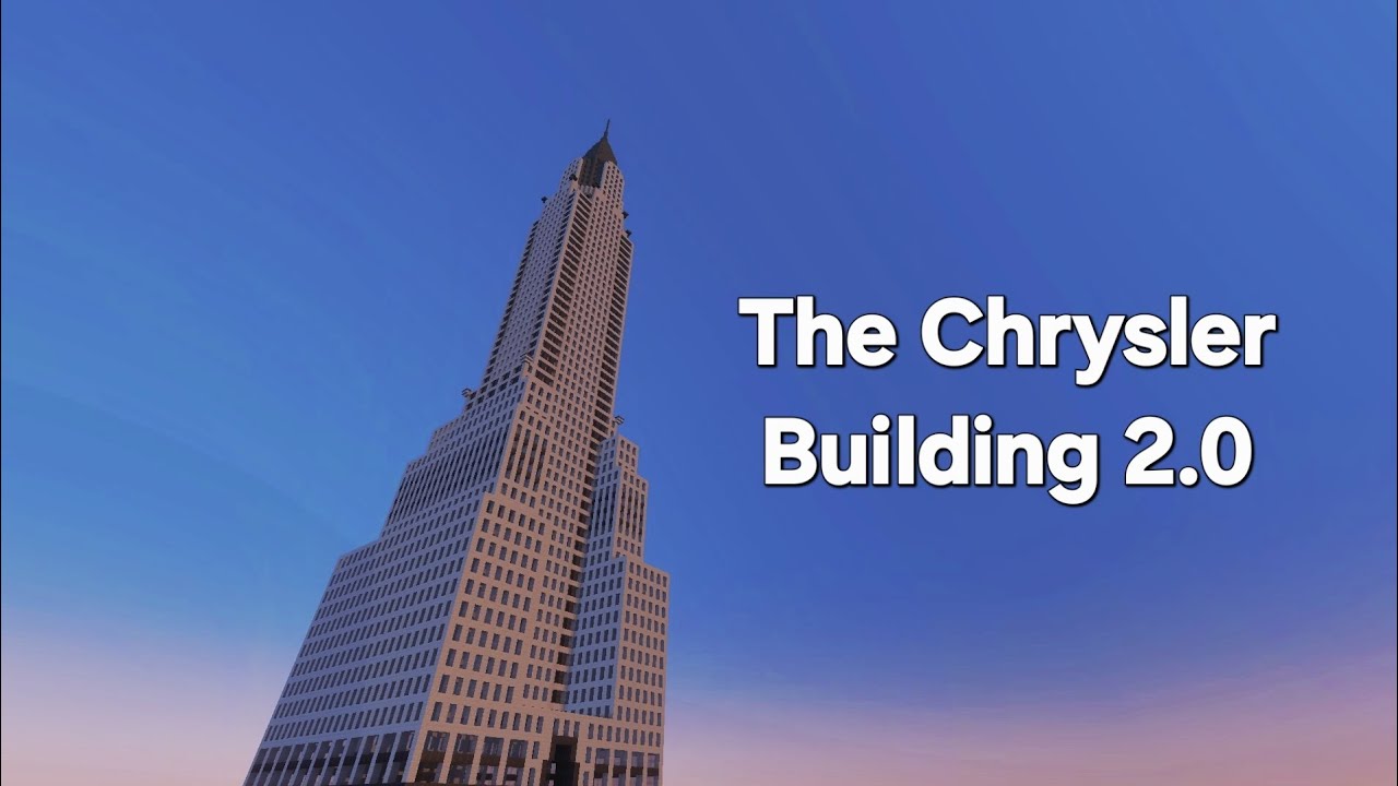 How to build the chrysler building minecraft tutorial - YouTube