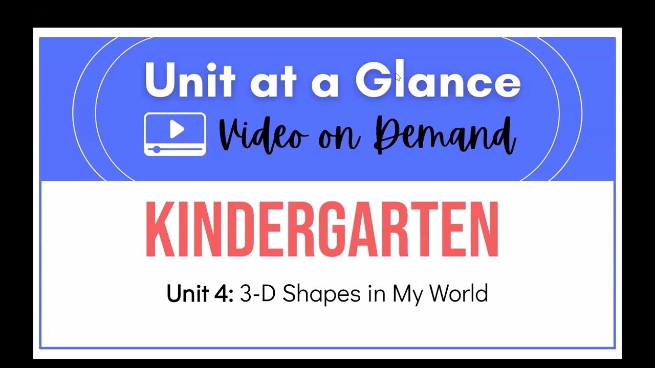 00 KINDERGARTEN Unit 4 - YouTube