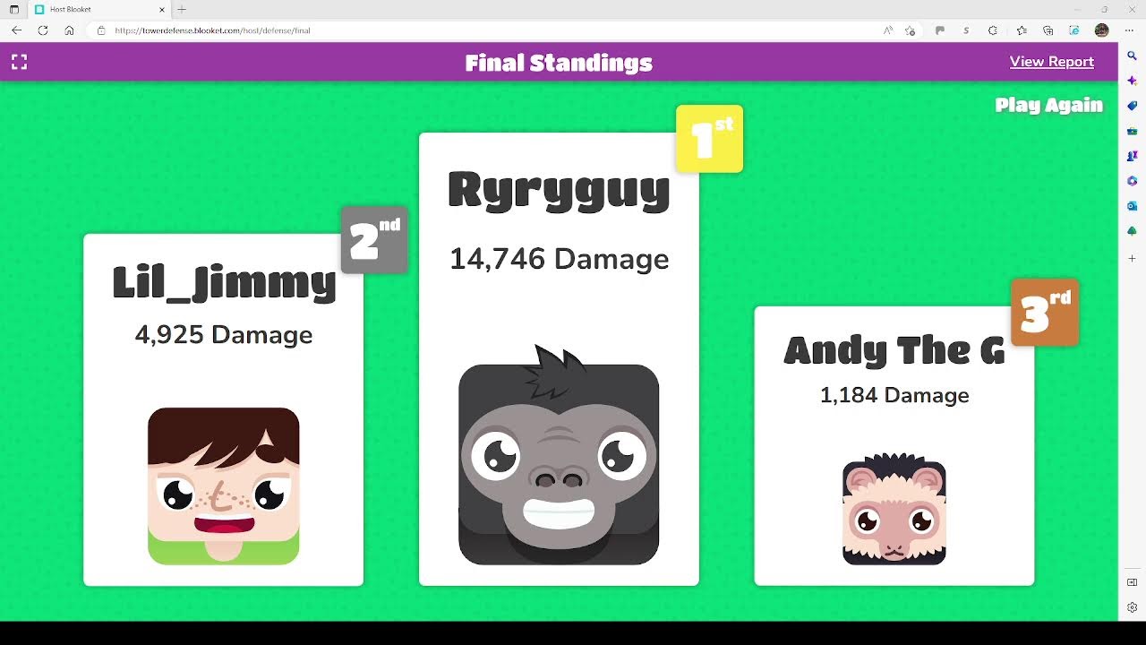 Blooket winner gets shout out - YouTube