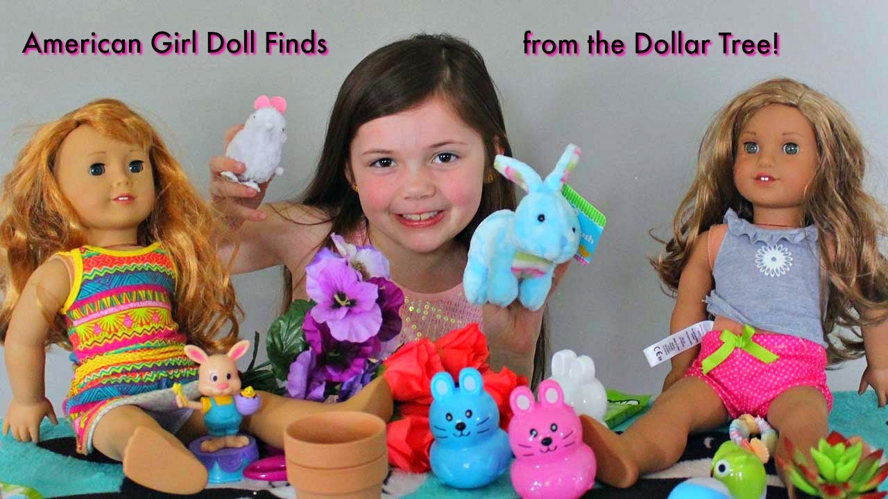 American Girl Doll Finds @Dollar Tree and Haul | Easter Spring 2017 ...