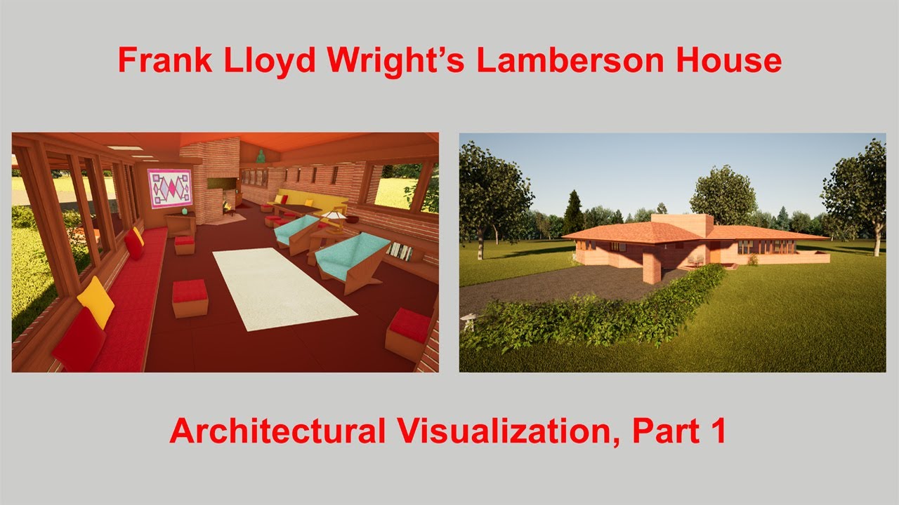 Frank Lloyd Wright's Lamberson House Visualization, Part 1 - YouTube