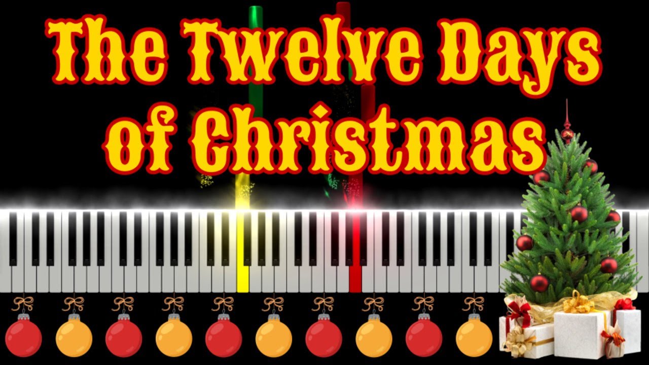 The Twelve Days of Christmas | Christmas Easy Piano Tutorial - YouTube