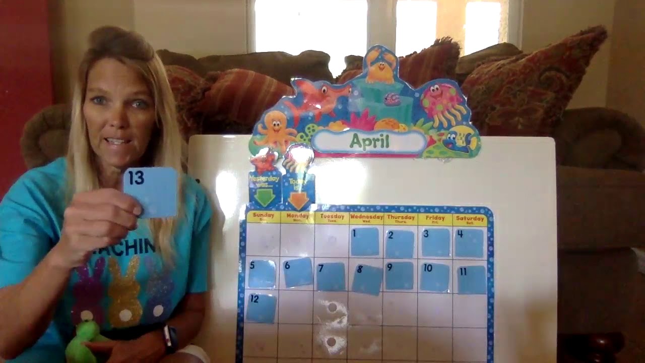 Calendar and Mr. Z Monday April 13th - YouTube