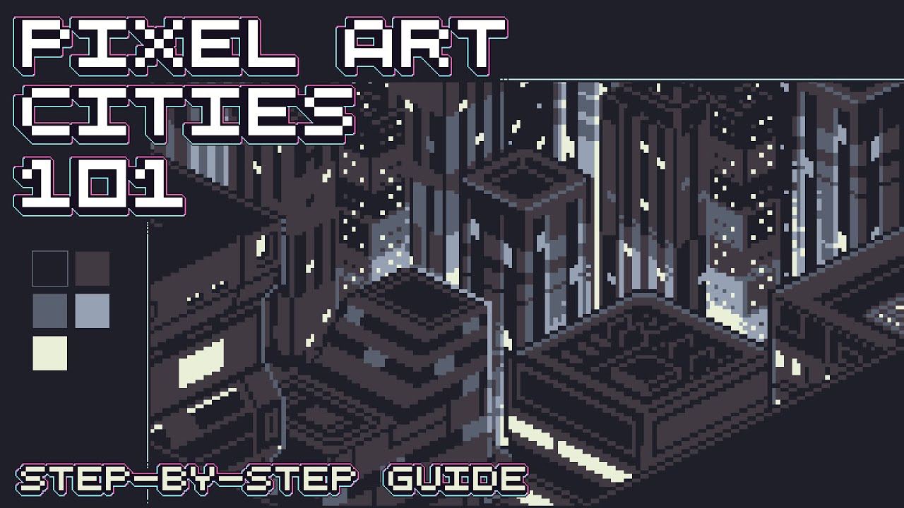 Step-by-Step Isometric Pixel Art City Tutorial - YouTube