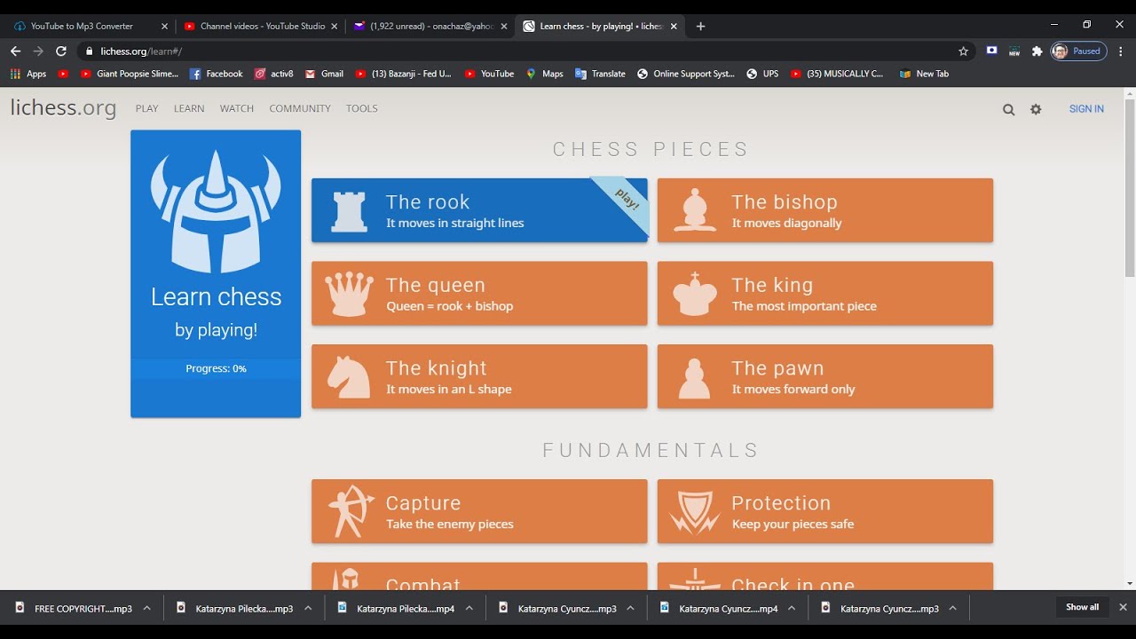 How to share a link at lichess. - YouTube