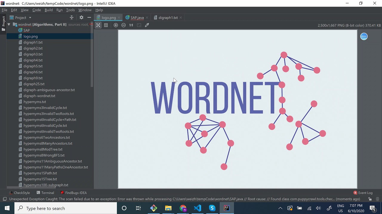 [Algorithms, Part II Week 1 WordNet] SAP Implementation - YouTube