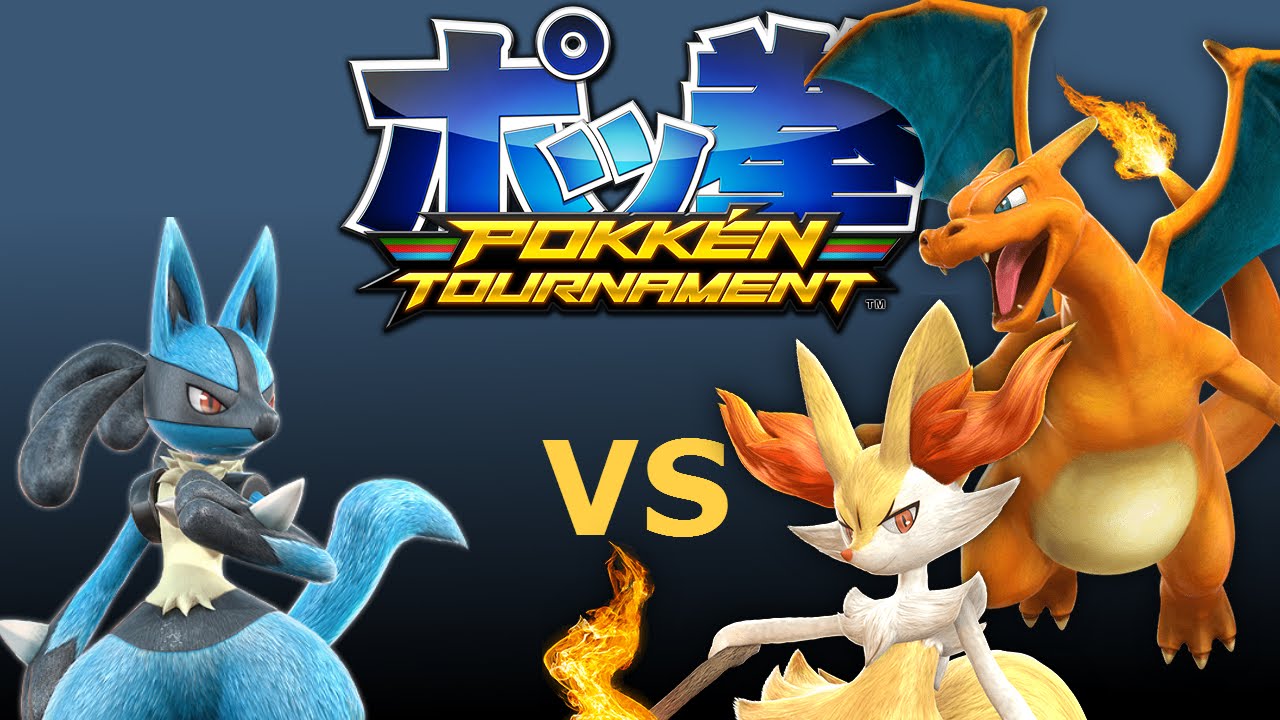 Pokken Tournament Ranked Matches #2 Lucario vs Braxien and Charizard ...