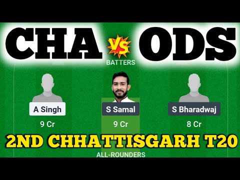 CHA vs ODS Dream11 Team|CHA vs ODS Dream11 Prediction|CHA vs ODS ...
