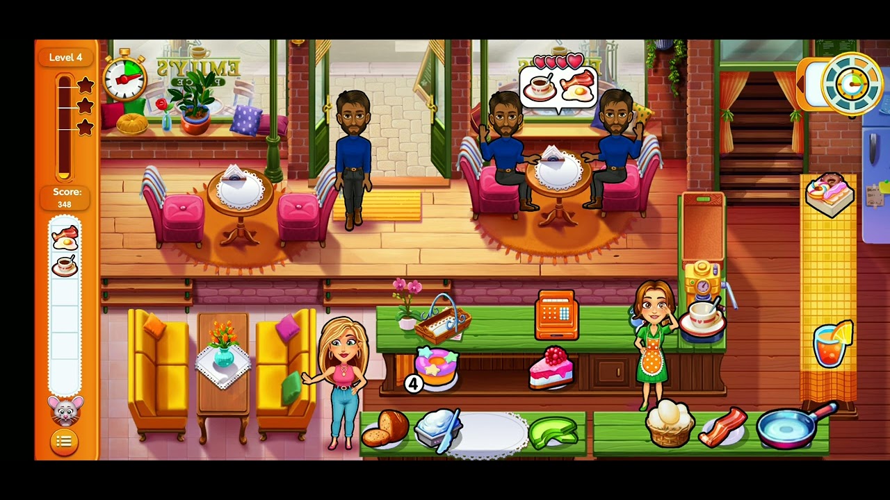 Delicious Emily cooking and romance level 4 - YouTube