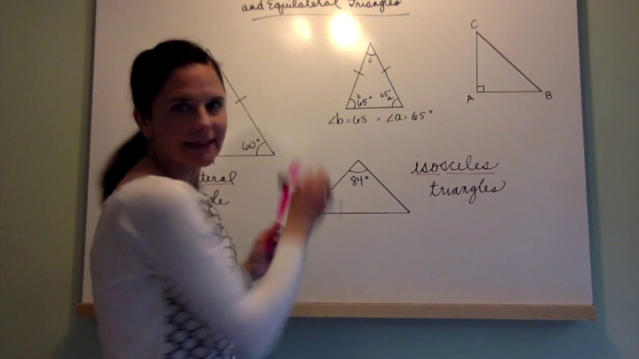 Math-Unknown Angles of Isosceles and Equilateral Triangles - YouTube