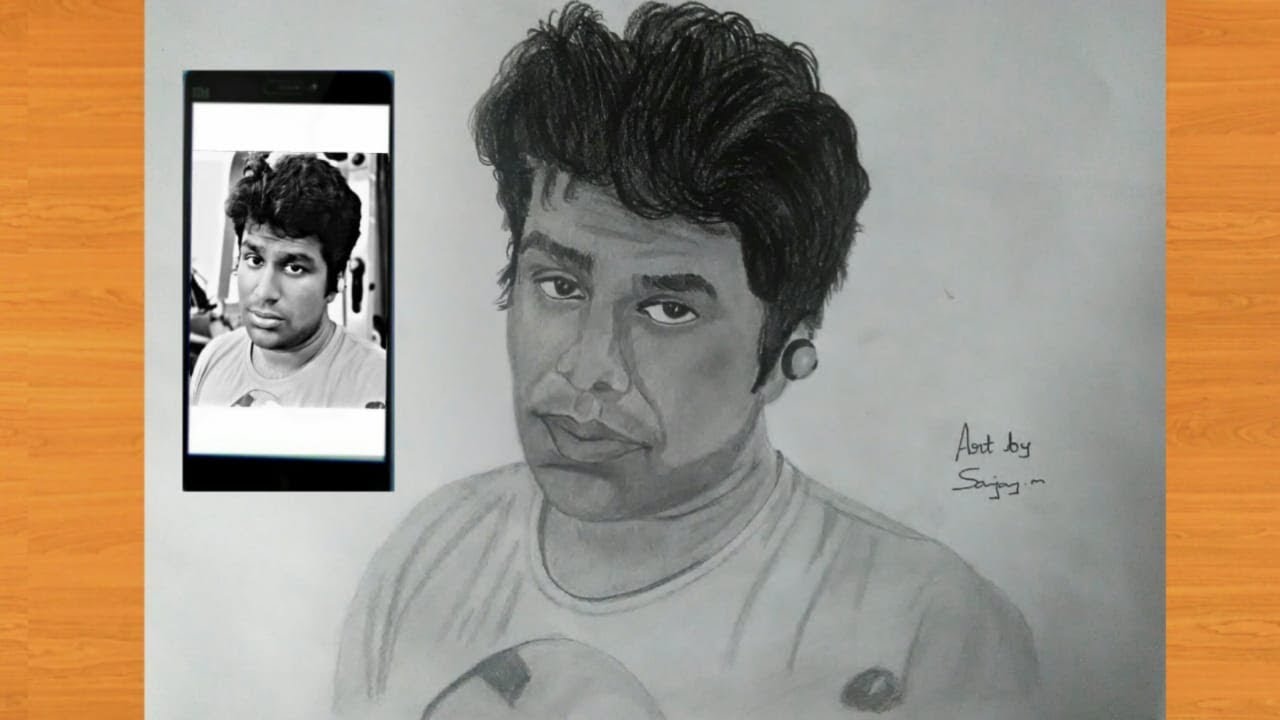 Ash (C4eTech) Drawing || Ashwin Ganesh Speed Drawing || Sanjay m Arts ...
