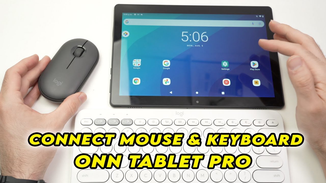 Onn Tablet Pro: How to Connect Bluetooth Mouse & Keyboard - YouTube