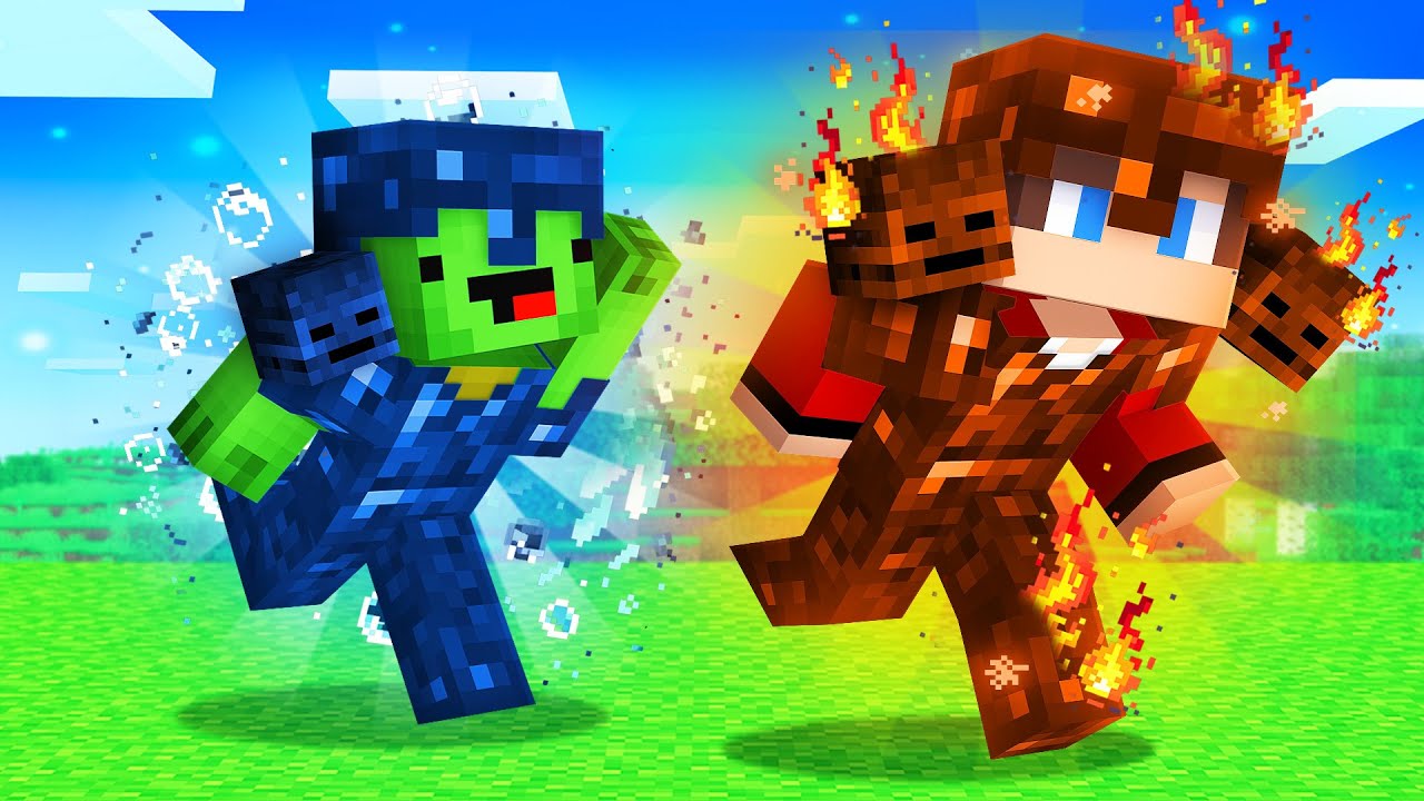 WITHER LAVA Armor Speedrunner vs WITHER WATER Armor Hunter : JJ vs Mikey in Minecraft Maizen ...