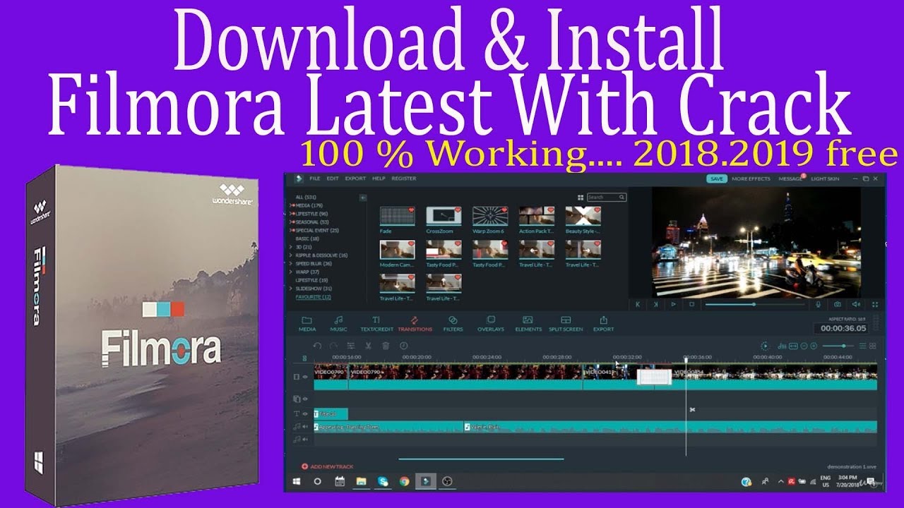 How To Use Wondershare Filmora Full Version For Free [ Life Time ...