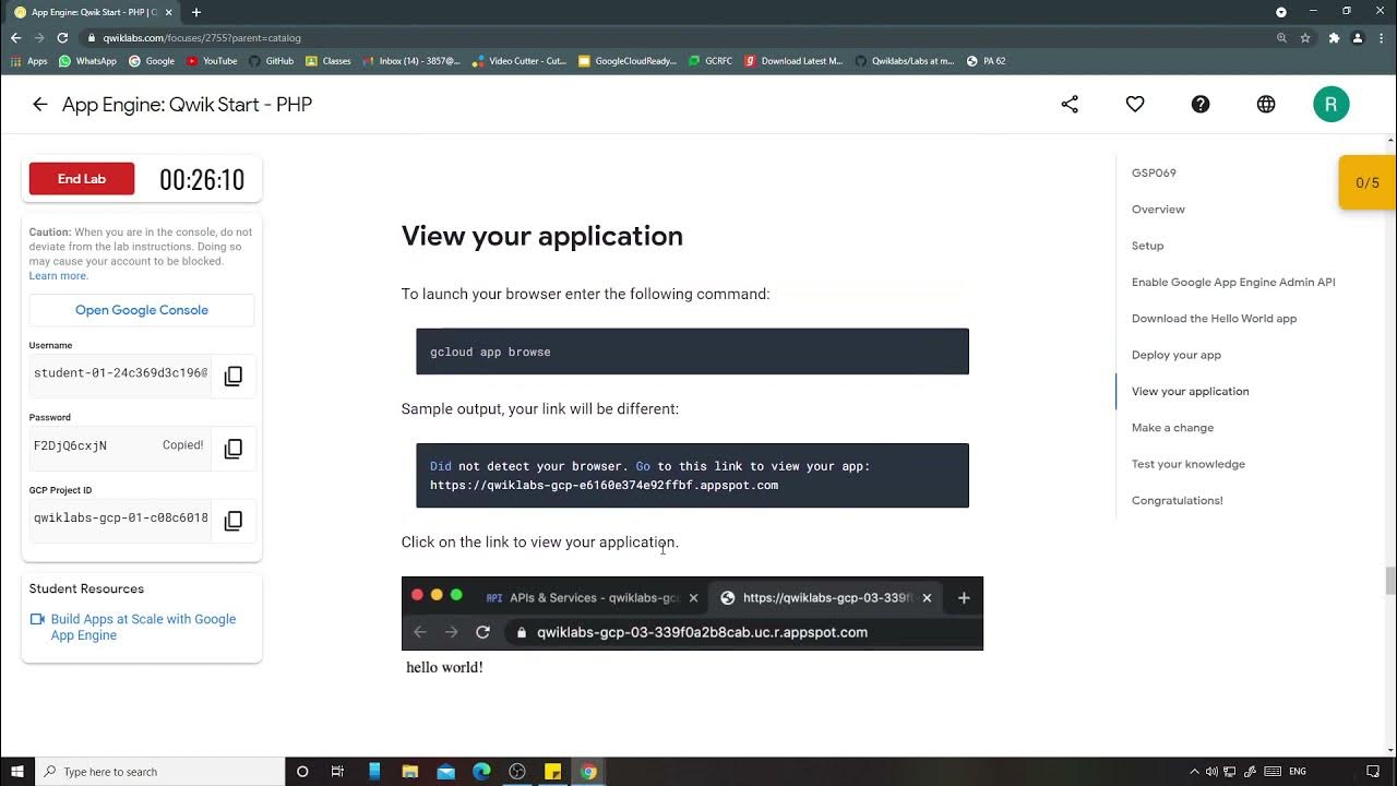 App Engine: Qwik Start - PHP | Qwiklabs [GSP069] - YouTube