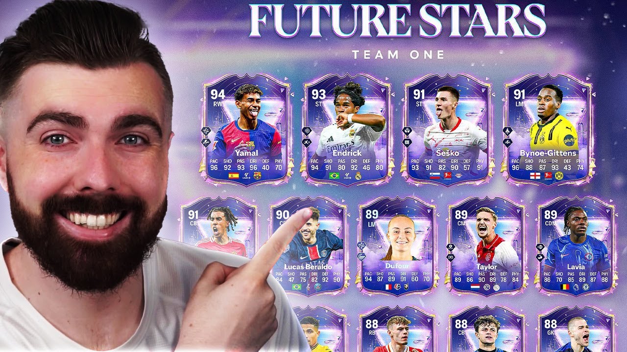 FUTURE STARS TEAM 1!!! - FC25 LIVE - YouTube