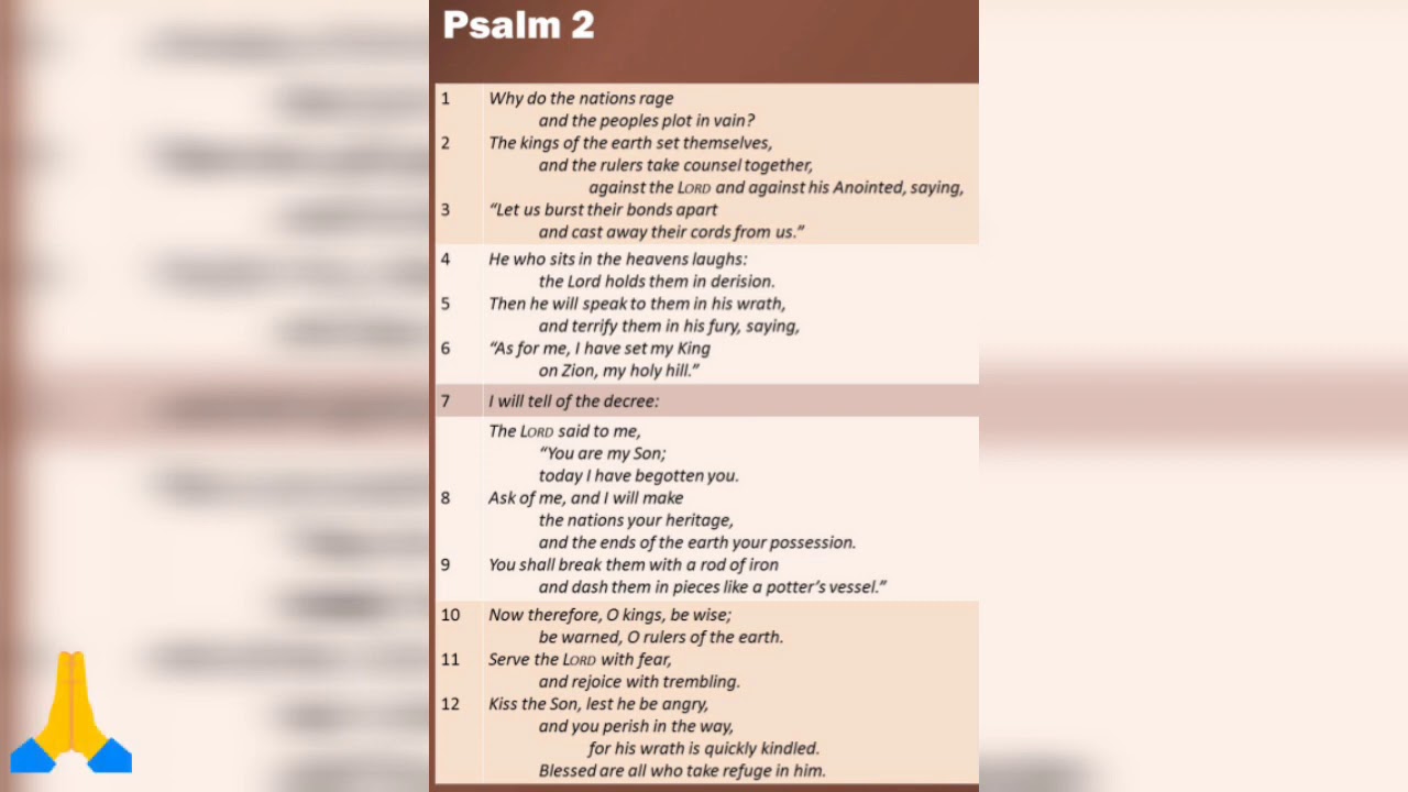 The Book of Psalms : Chapter 2 - YouTube