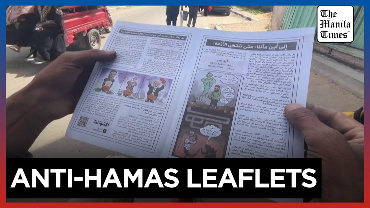 Israel drops anti-Hamas Ramadan leaflets in Rafah - YouTube