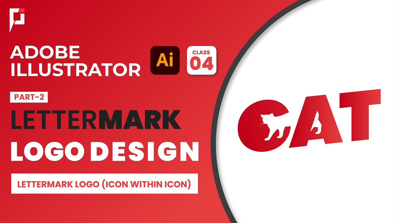 Logo design illustrator bangla tutorial | Class 33 | Lettermark logo Part 2 Icon within icon ...