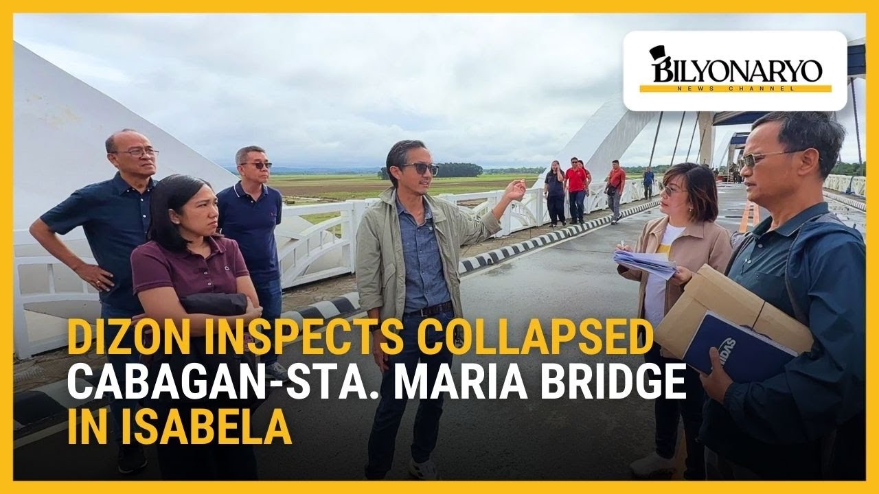Dizon inspects collapsed Cabagan‑Sta. Maria bridge in Isabela | The ...