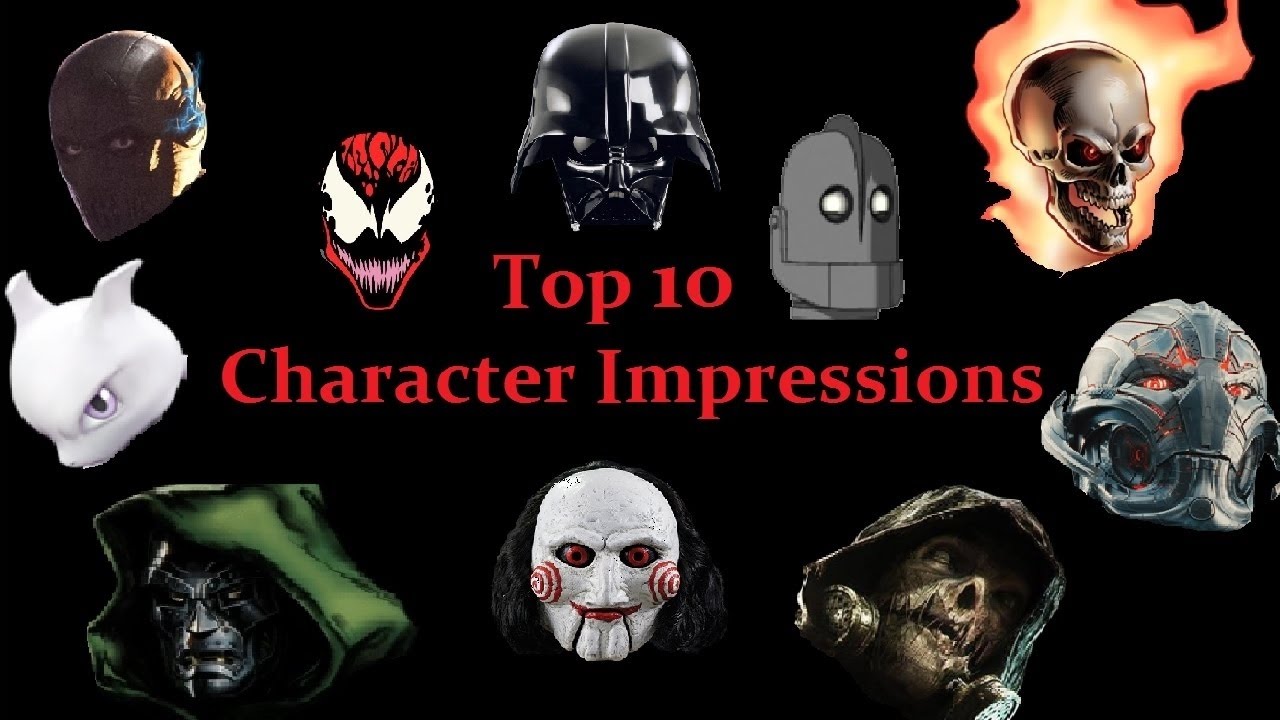 Top 10 Character Impressions - YouTube