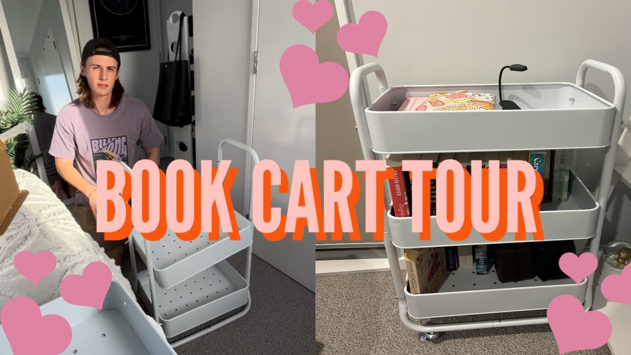 BUILDING MY BOOK CART + TOUR - YouTube