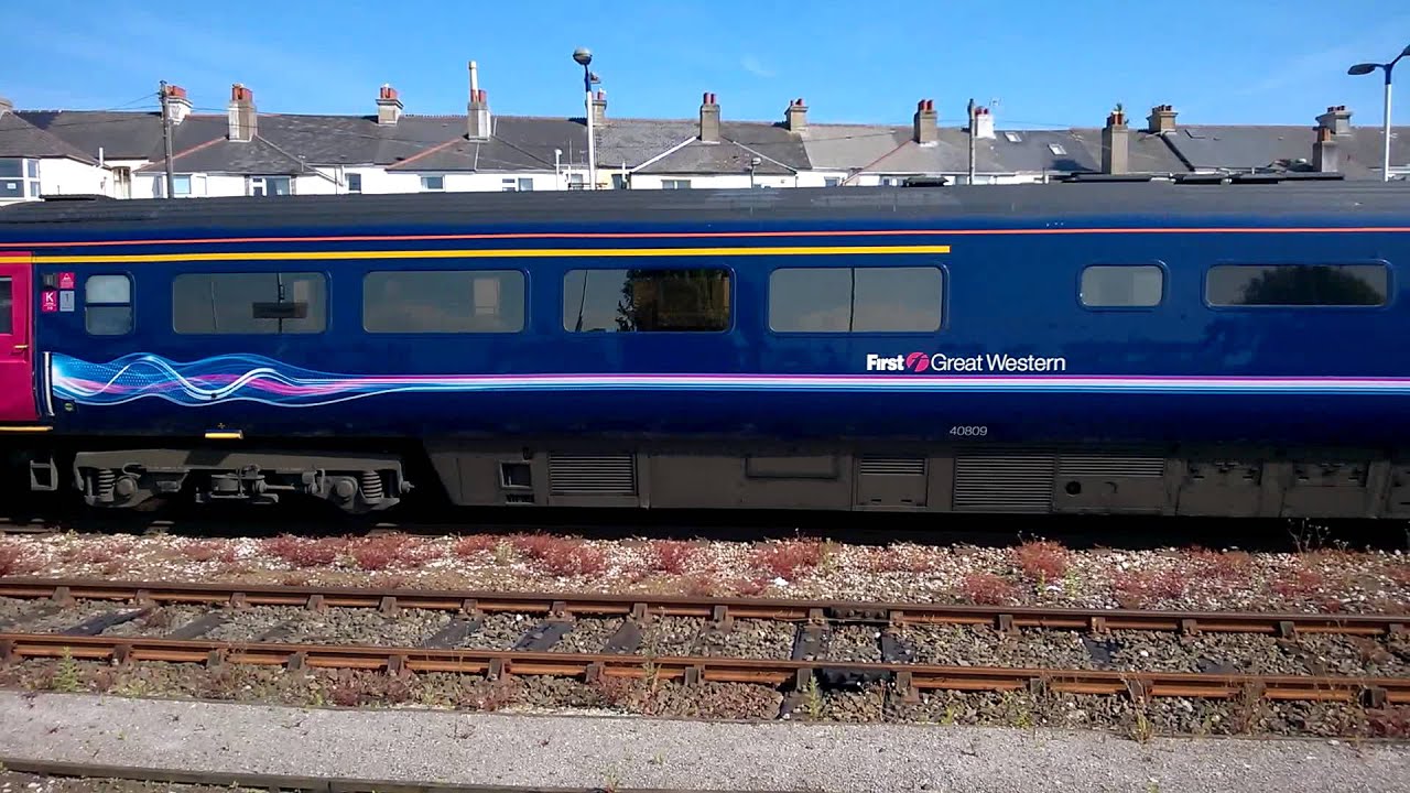 First Great Western HST Plymouth Station - YouTube