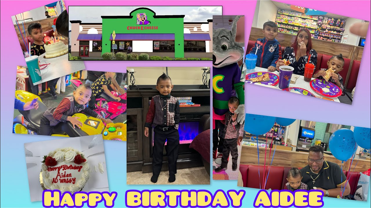 AIDEN’S BIRTHDAY PARTY AT CHUCKY CHEESE - YouTube