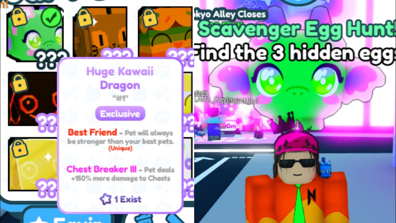 i Hatched the FIRST Huge Kawaii Dragon in Pet Simulator X! - YouTube